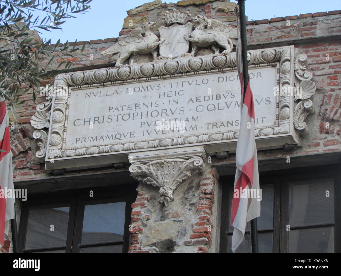 Christopher columbus' house, genova hi-res stock photography and images ...