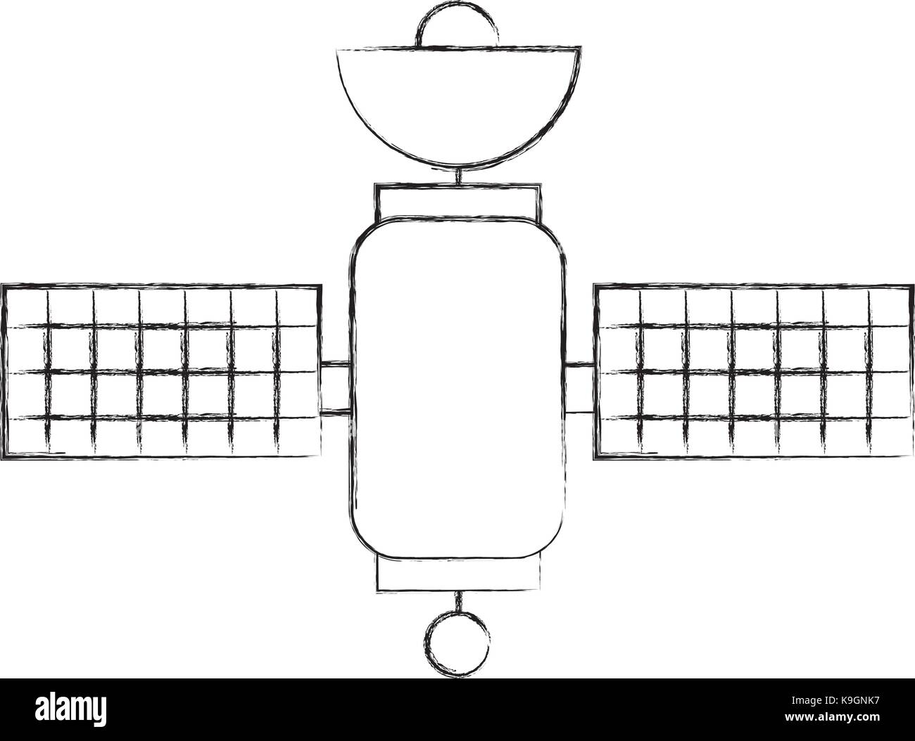space satellite communication signal network Stock Vector Image & Art ...