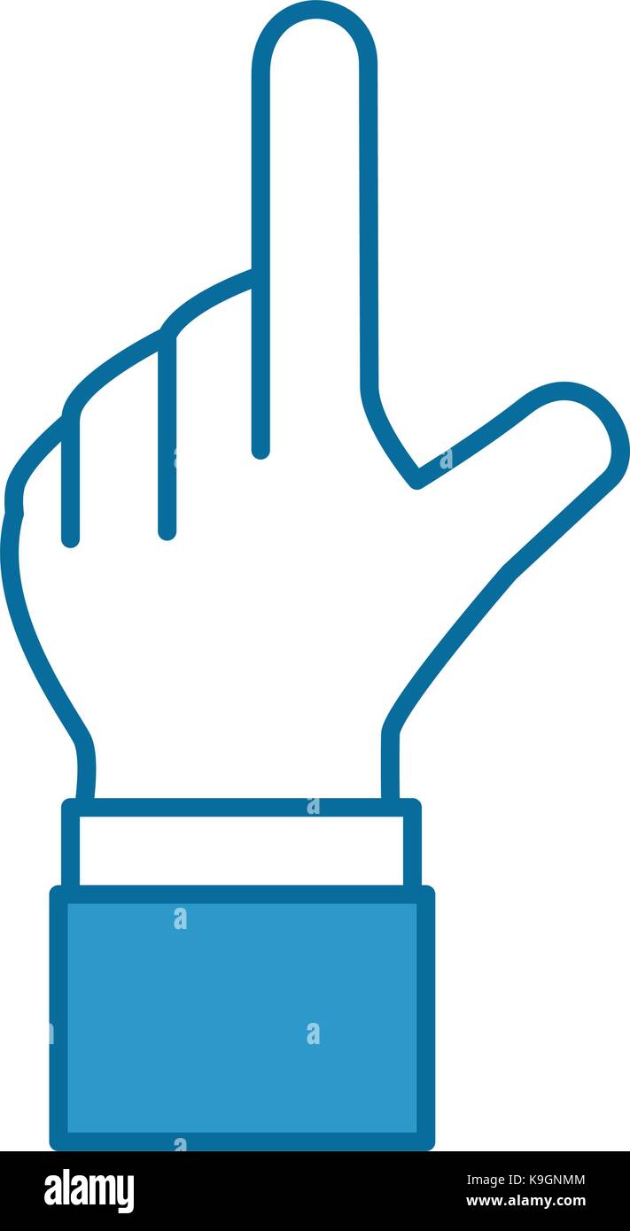 human hand touching icon vector illustration design Stock Vector Image ...