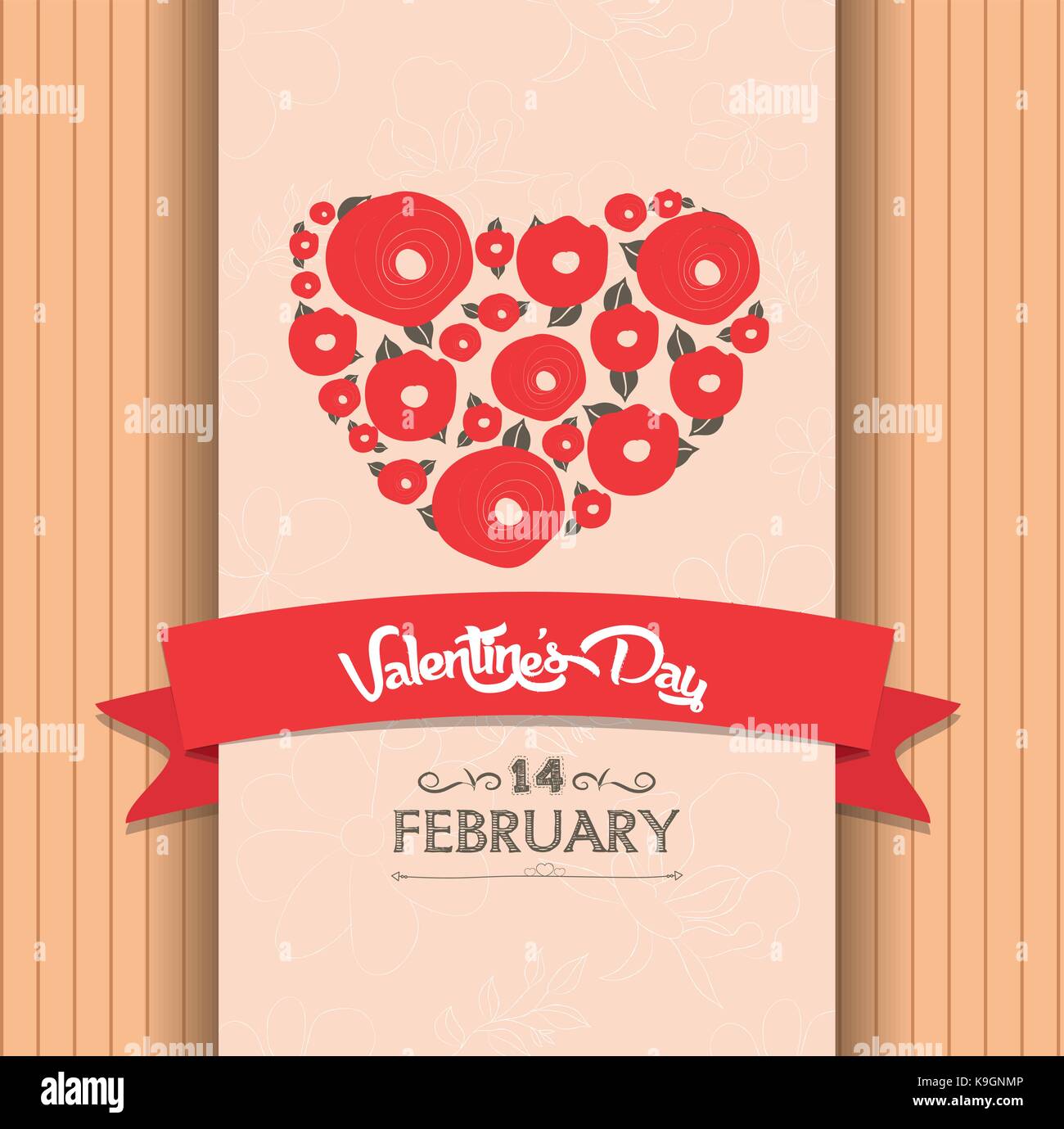 valentines day greeting poster Stock Vector Image & Art - Alamy