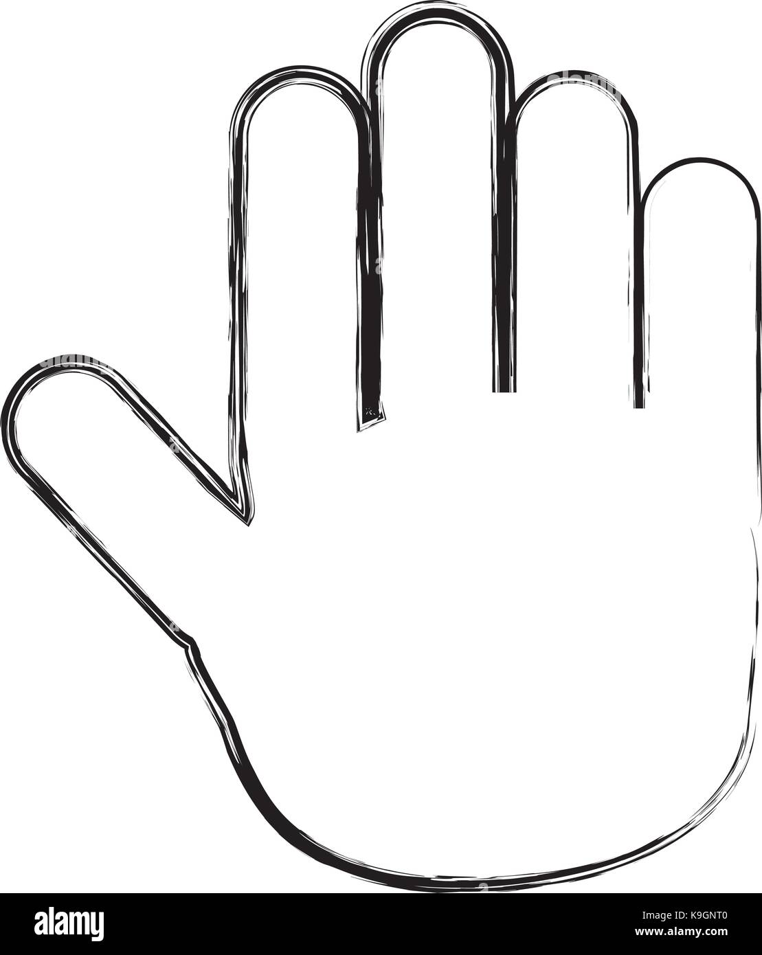 human hand icon Stock Vector Image & Art - Alamy