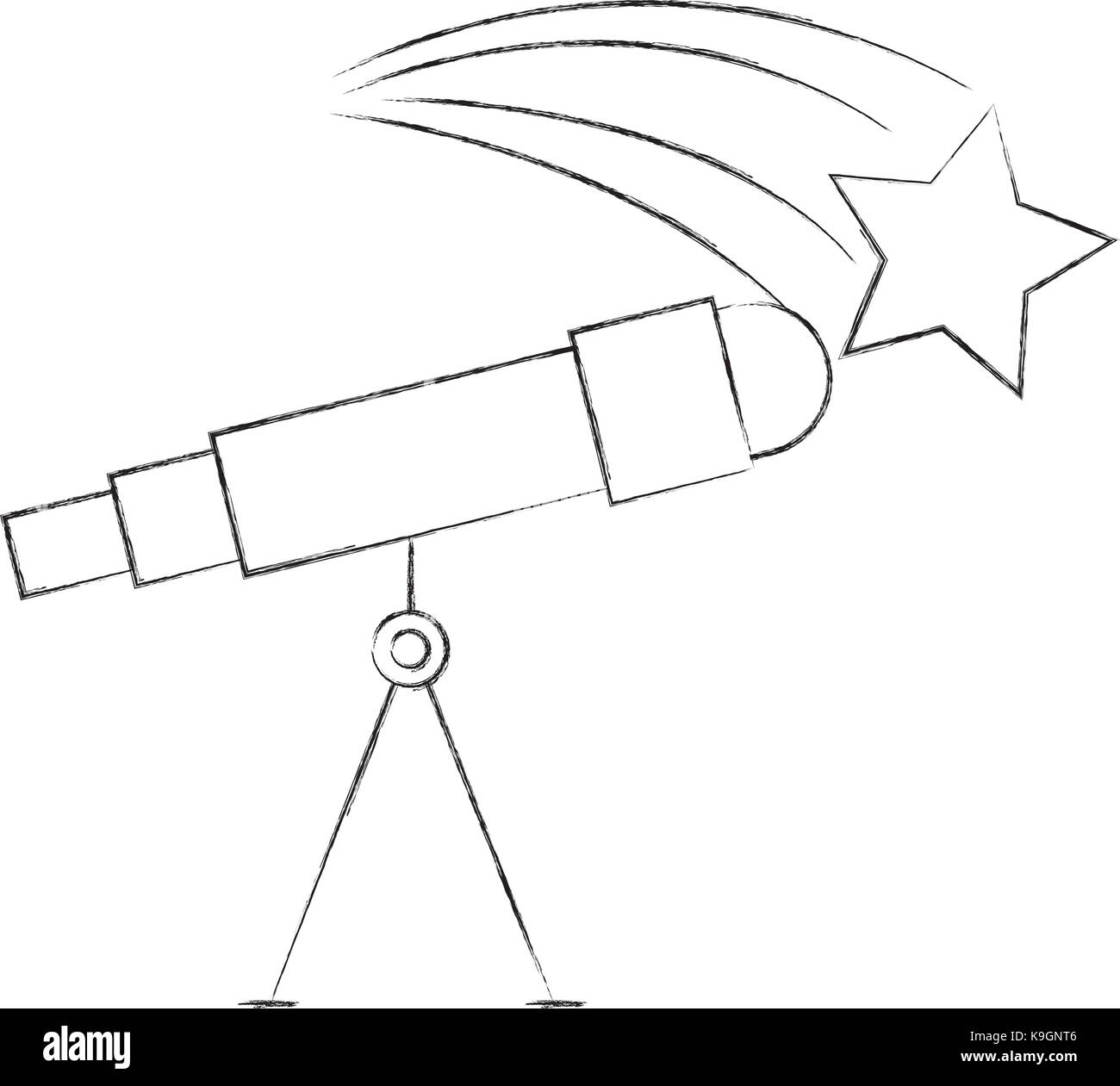 astronomy telescope star study science universe Stock Vector Image ...