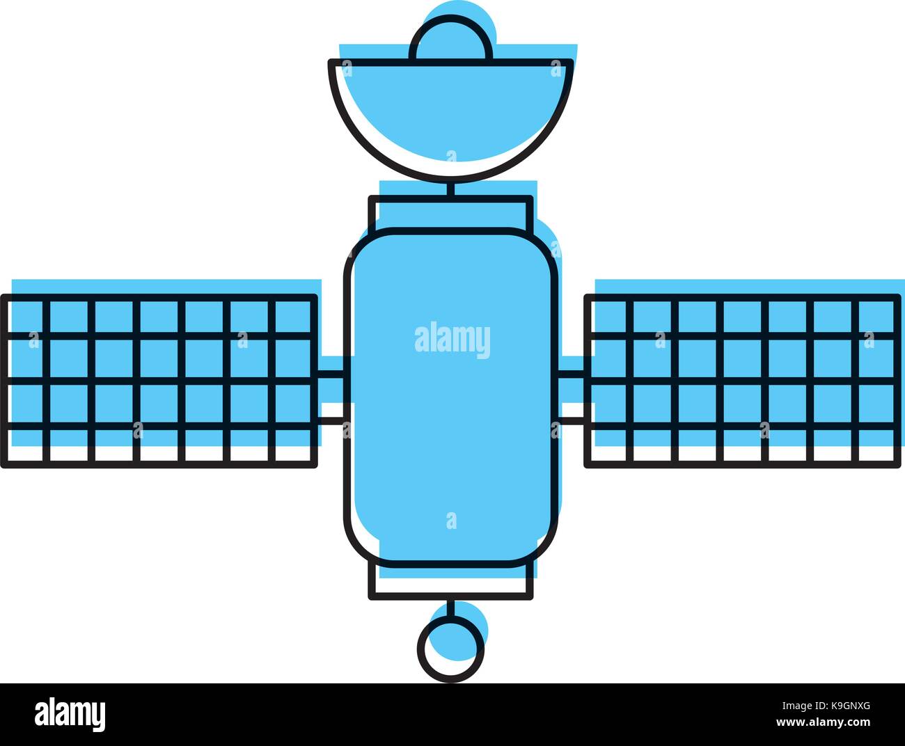 space satellite communication signal network Stock Vector Image & Art ...