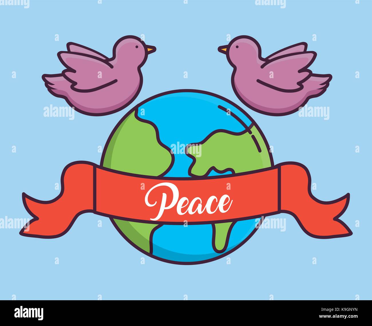 peace related icons Stock Vector Image & Art - Alamy