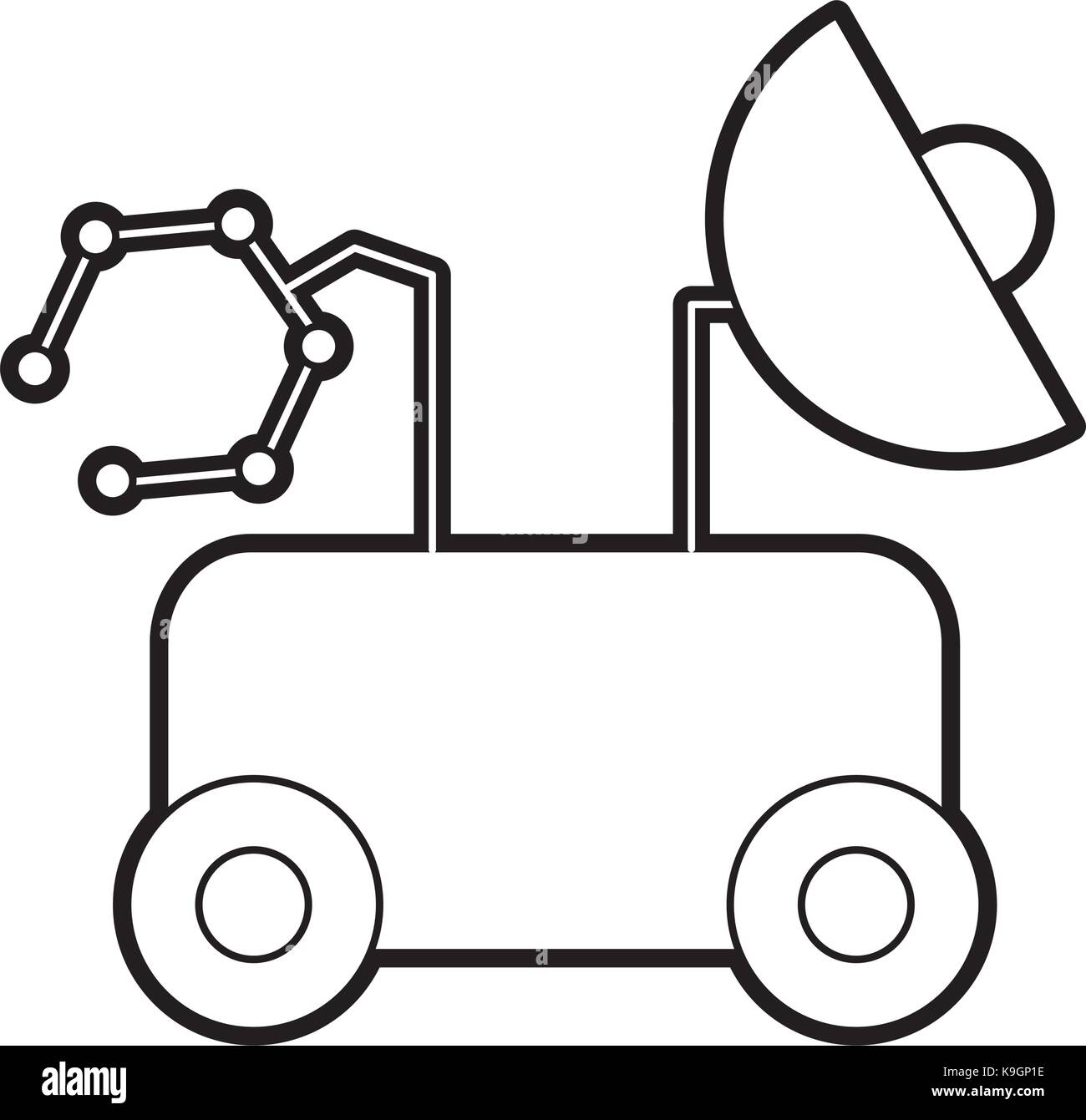 Mars Exploration Rover Icon Outline High Resolution Stock Photography ...