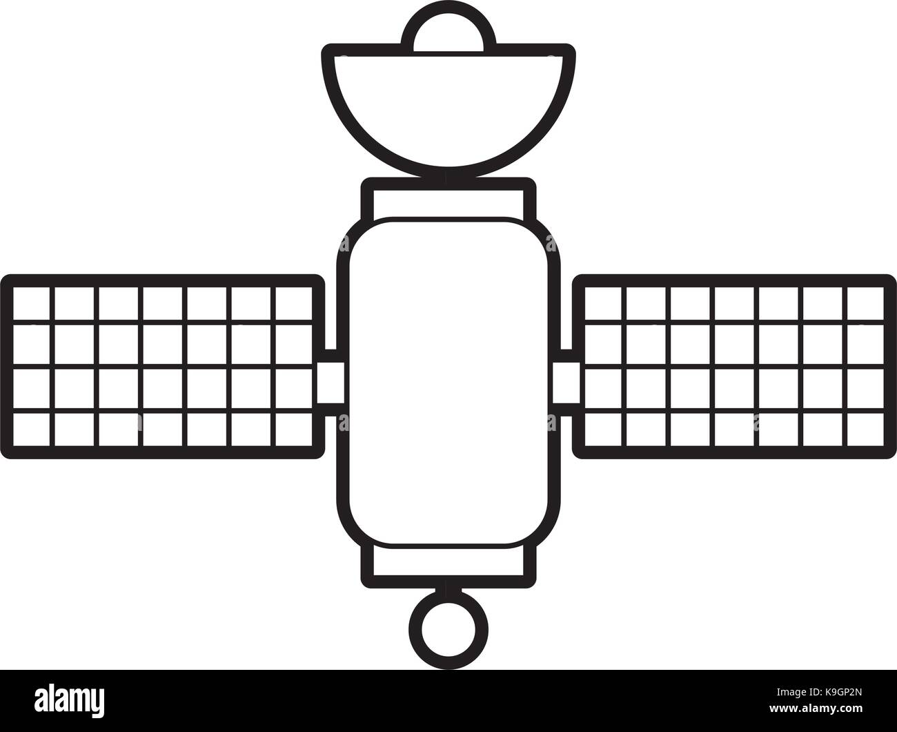 space satellite communication signal network Stock Vector Image & Art ...