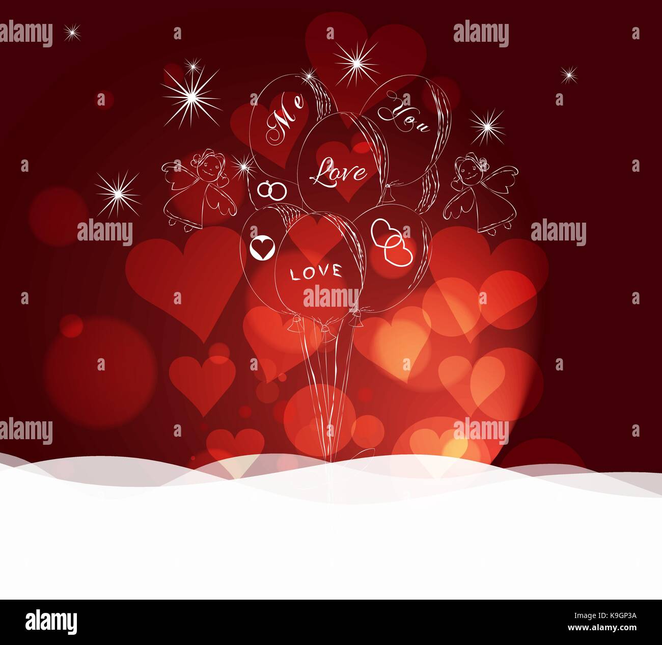 Valentines Day Abstract Background Stock Vector Image And Art Alamy