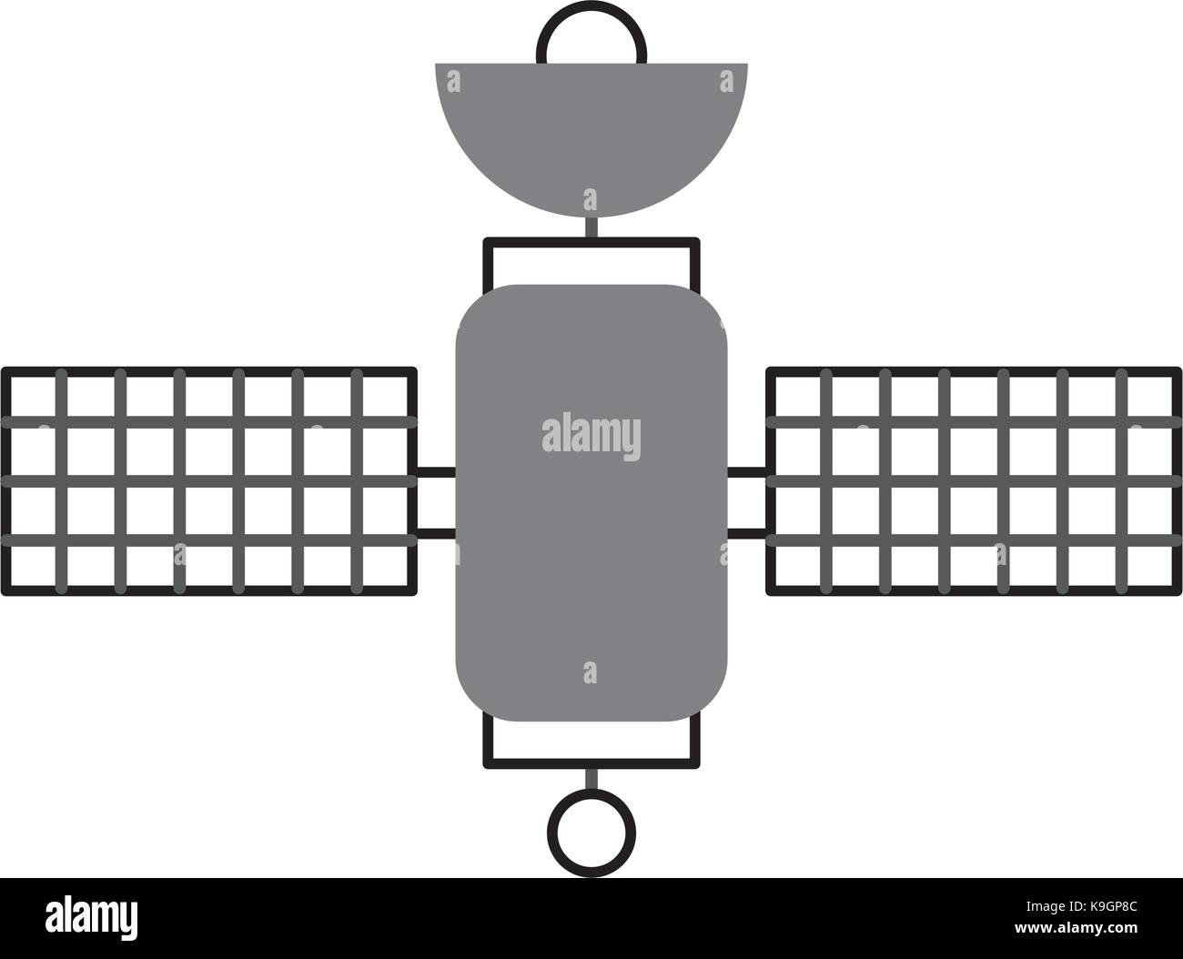space satellite communication signal network Stock Vector Image & Art ...