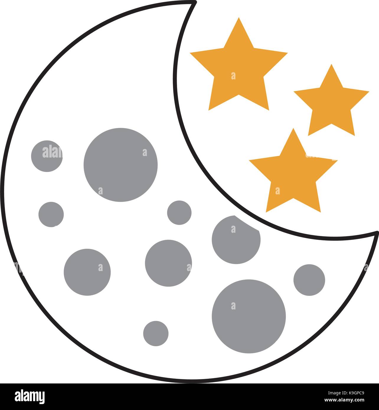 moon stars astronomy universe science Stock Vector Image & Art - Alamy