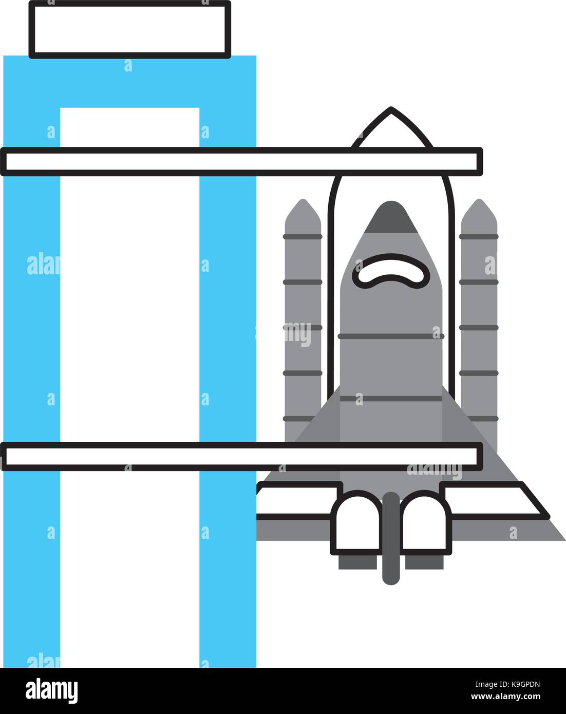 Space shuttle lift off Stock Vector Images - Alamy