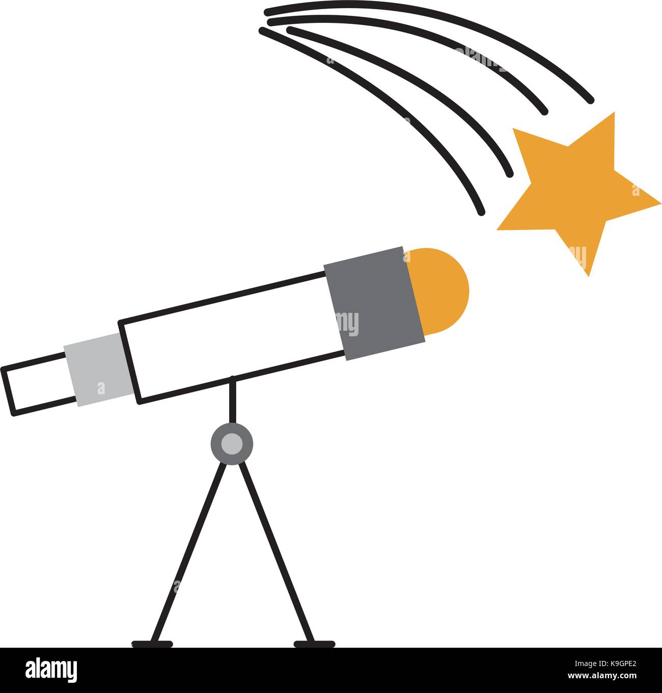 astronomy telescope star study science universe Stock Vector Image ...