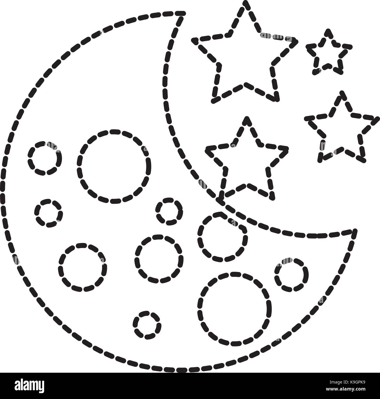 moon stars astronomy universe science Stock Vector Image & Art - Alamy