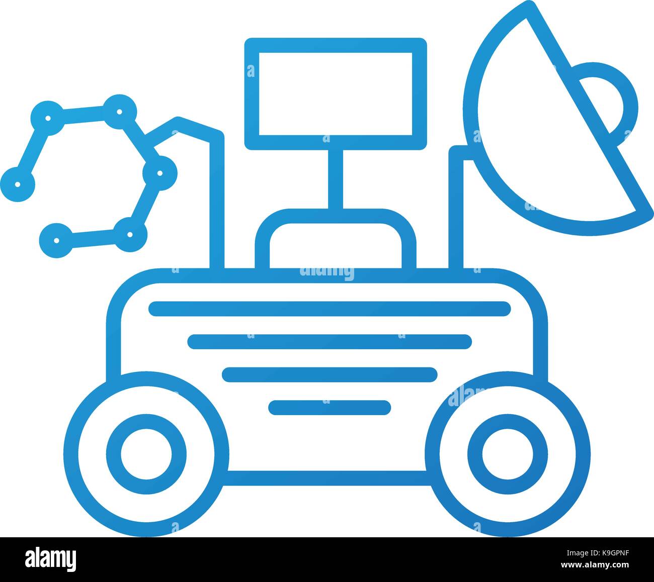 rover space discover exploration and adventure symbol Stock Vector ...