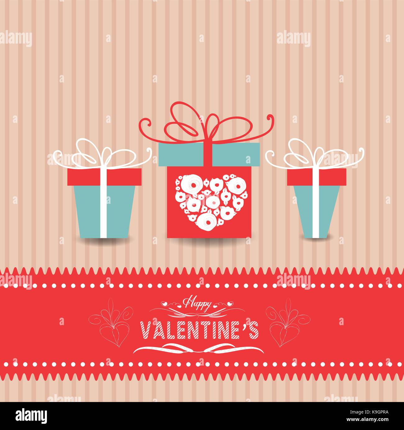 Gifts valentines day on Stock Vector Images - Alamy