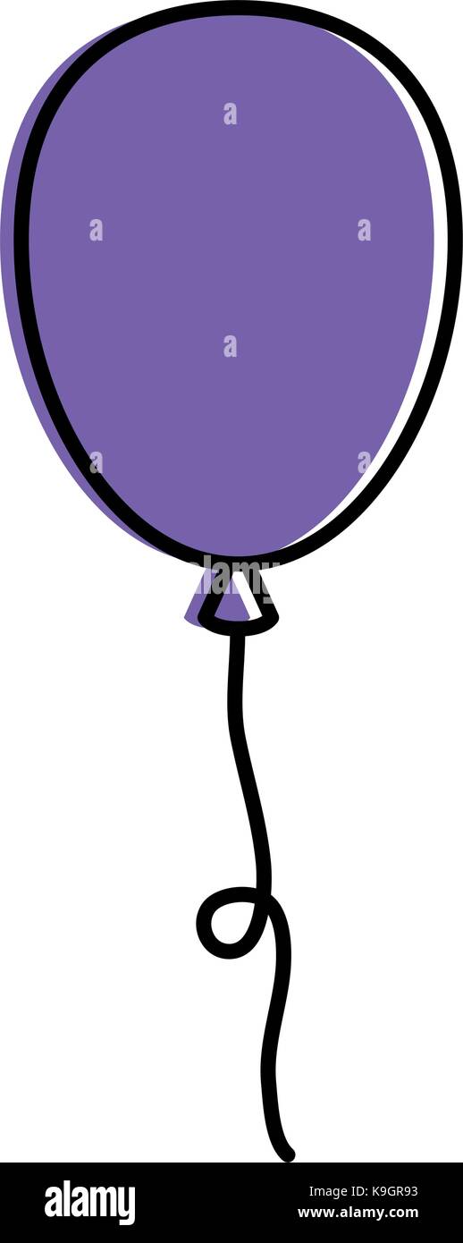 balloon air party decoration vector illustration design Stock Vector ...