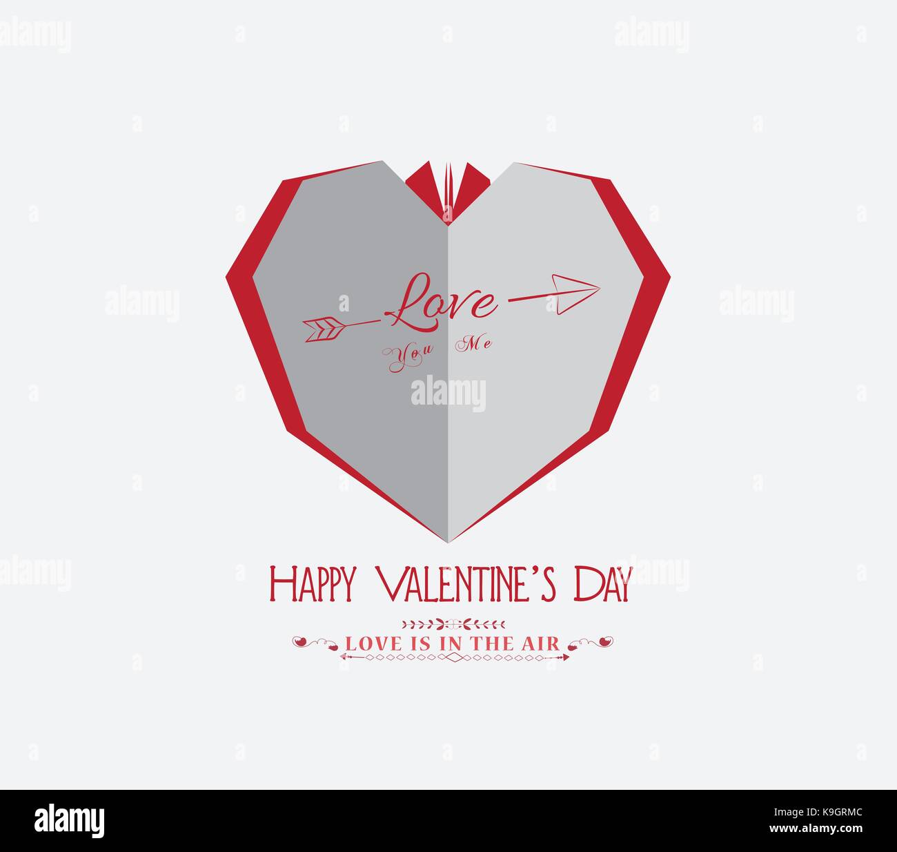 Creative red white paper Stock Vector Images - Alamy