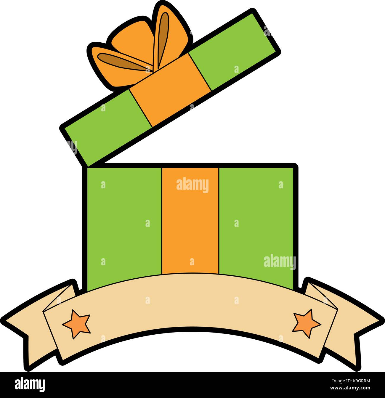 gift box present with ribbon vector illustration design Stock Vector ...