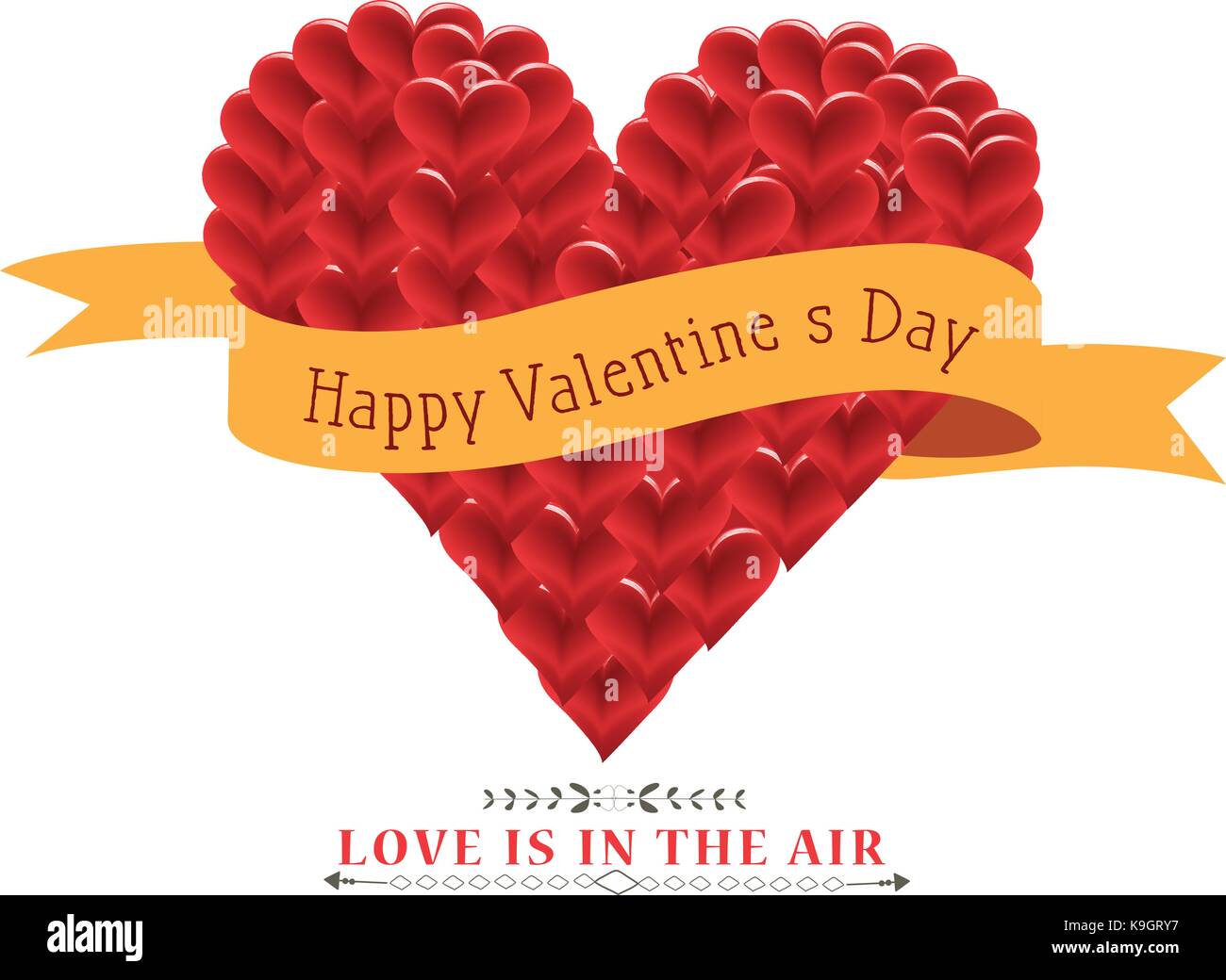 Valentines day with heart shape Stock Vector Image & Art - Alamy