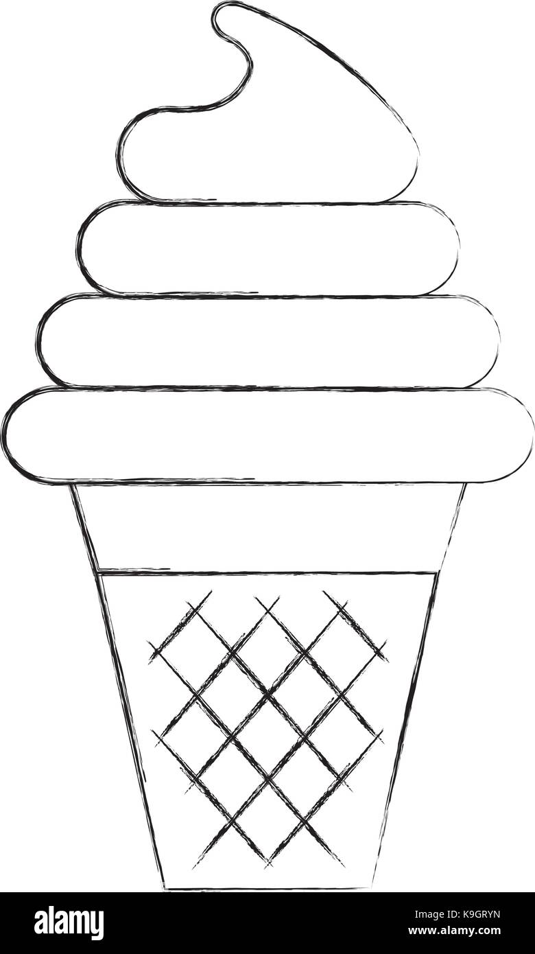 Ice cream cup cherry Black and White Stock Photos & Images - Alamy