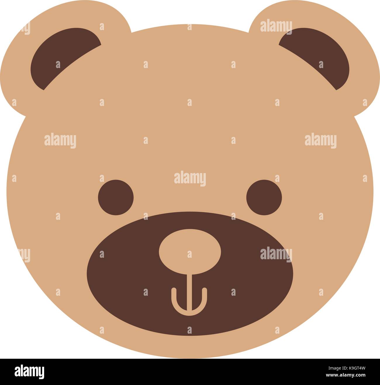 cute bear teddy face toy gift Stock Vector Image & Art - Alamy