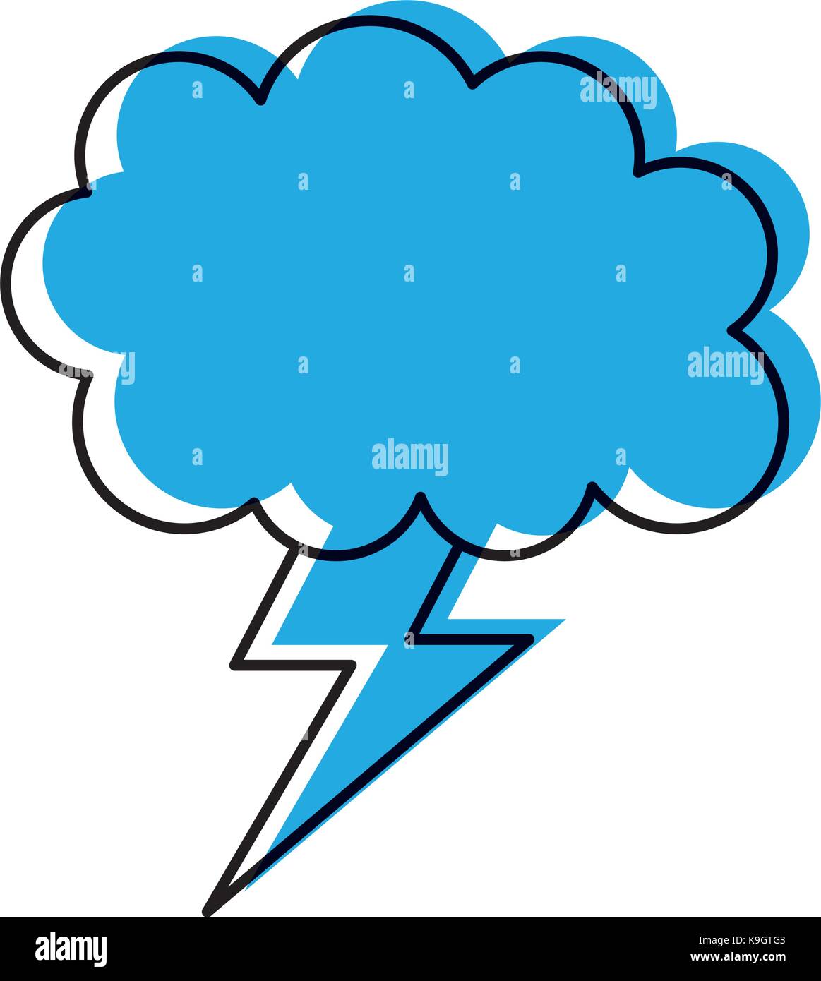 weather cloud lightning bolt climate storm Stock Vector Image & Art - Alamy