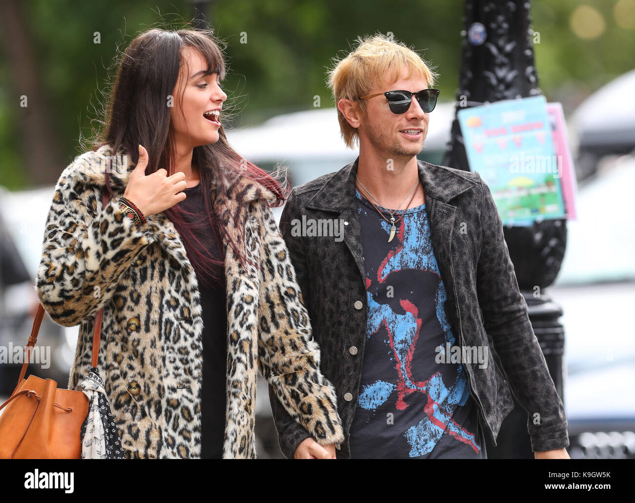 Muse drummer Dominic Howard has lunch with his girlfriend Rayana Ragan ...