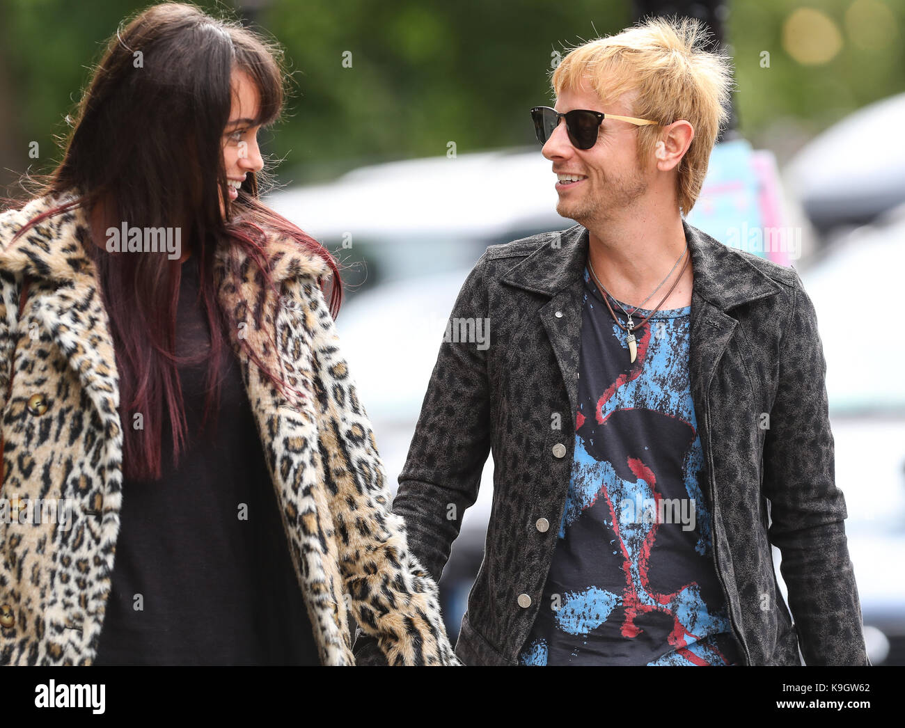 Muse drummer Dominic Howard has lunch with his girlfriend Rayana Ragan ...