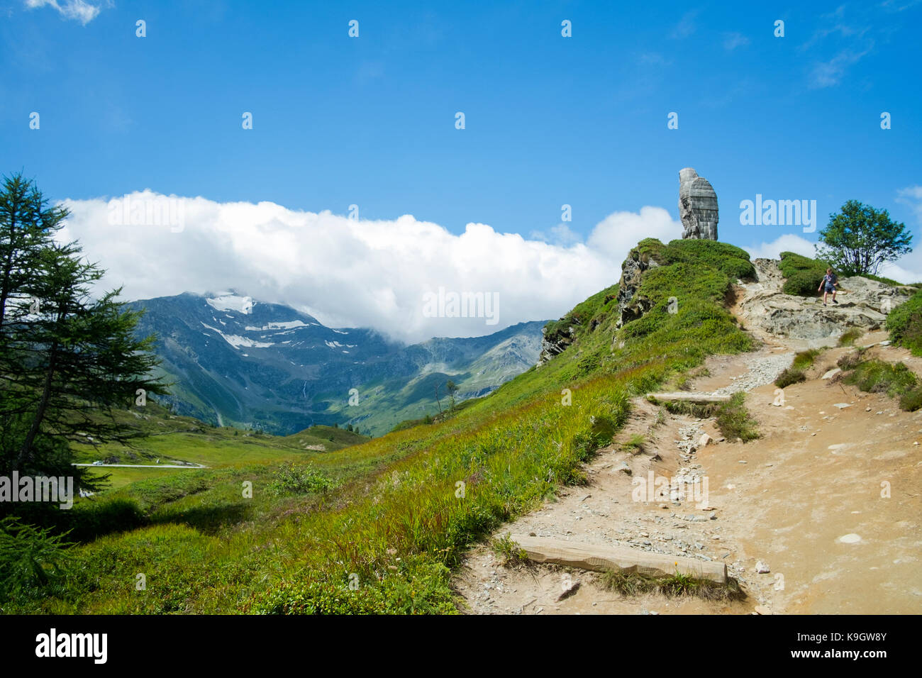 At the top of the Simplon Pass is Giant stone eagle monument erected ...