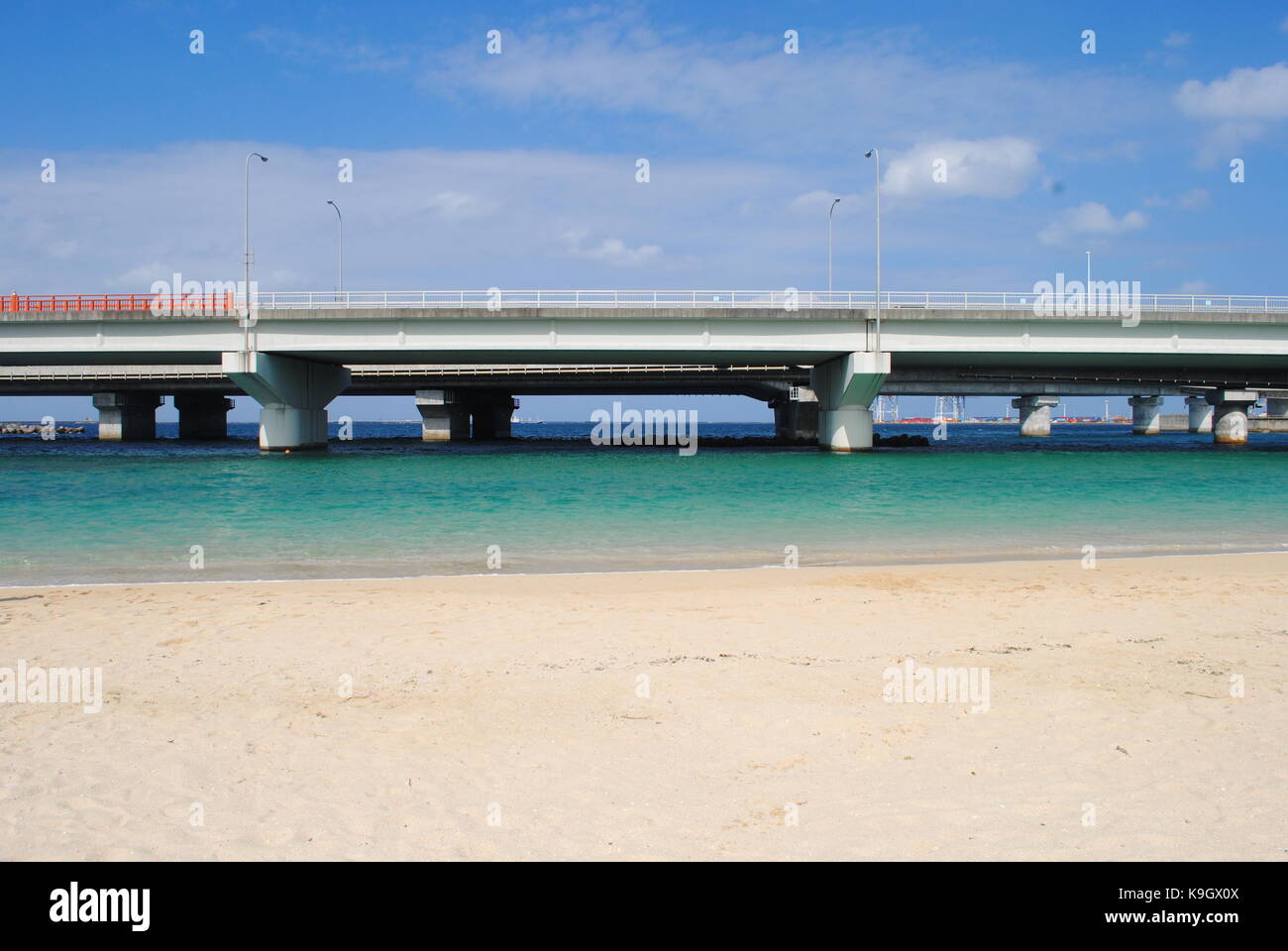 Bridge Spanning Across A Beach In Naha, Okinawa Stock Photo - Alamy