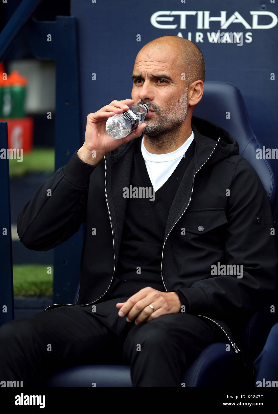 Manchester City manager Pep Guardiola during the Premier League match ...