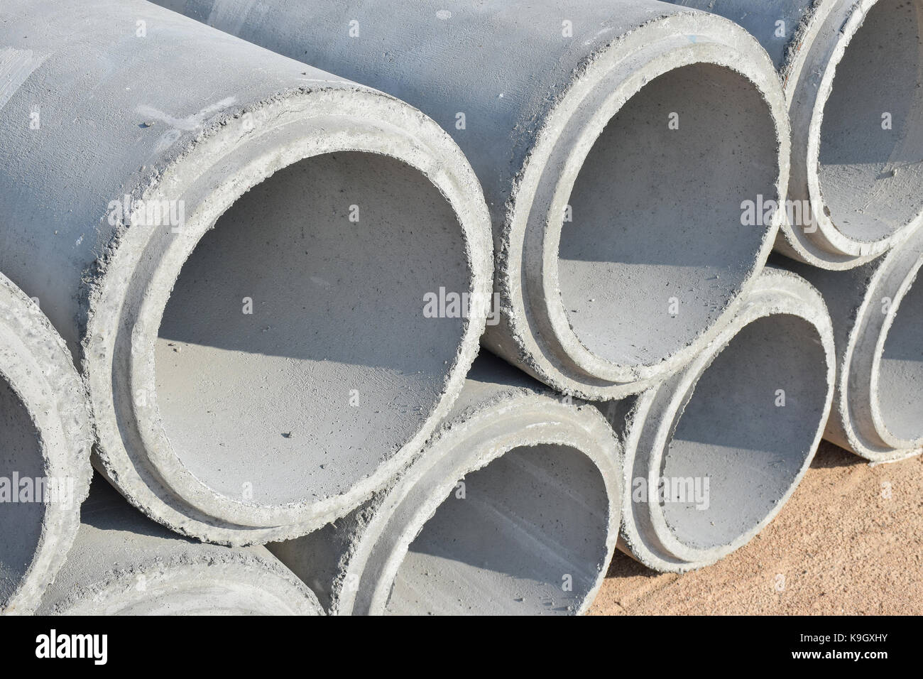 Cement pipes hi-res stock photography and images - Alamy