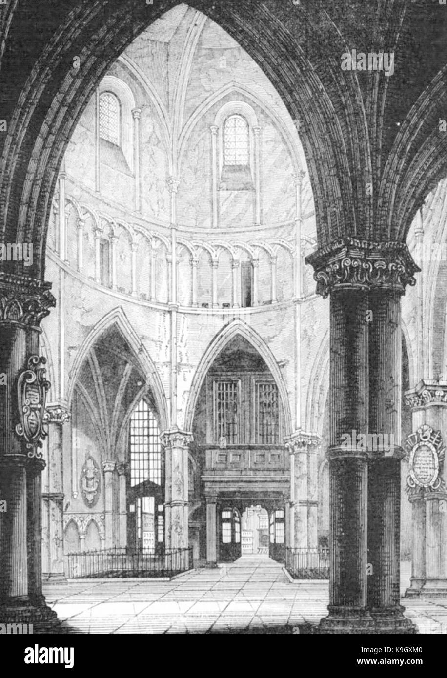 Temple london vintage map Black and White Stock Photos & Images - Alamy