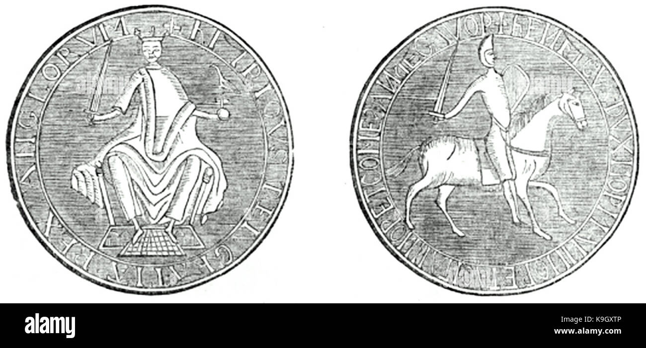 P177a Great Seal of Henry II Stock Photo - Alamy