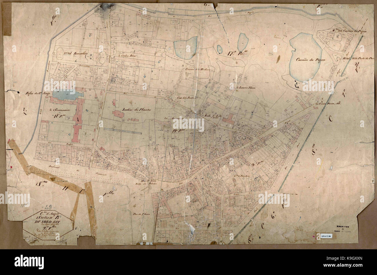 Angers map hi-res stock photography and images - Alamy