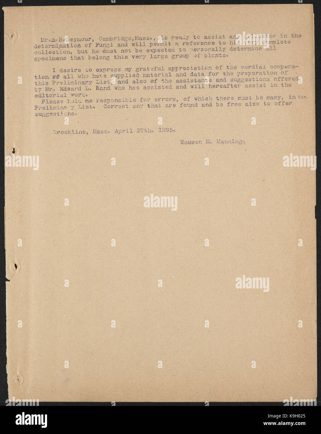 Preliminary list of plants of the Metropolitan Park Reservations,1895 ...