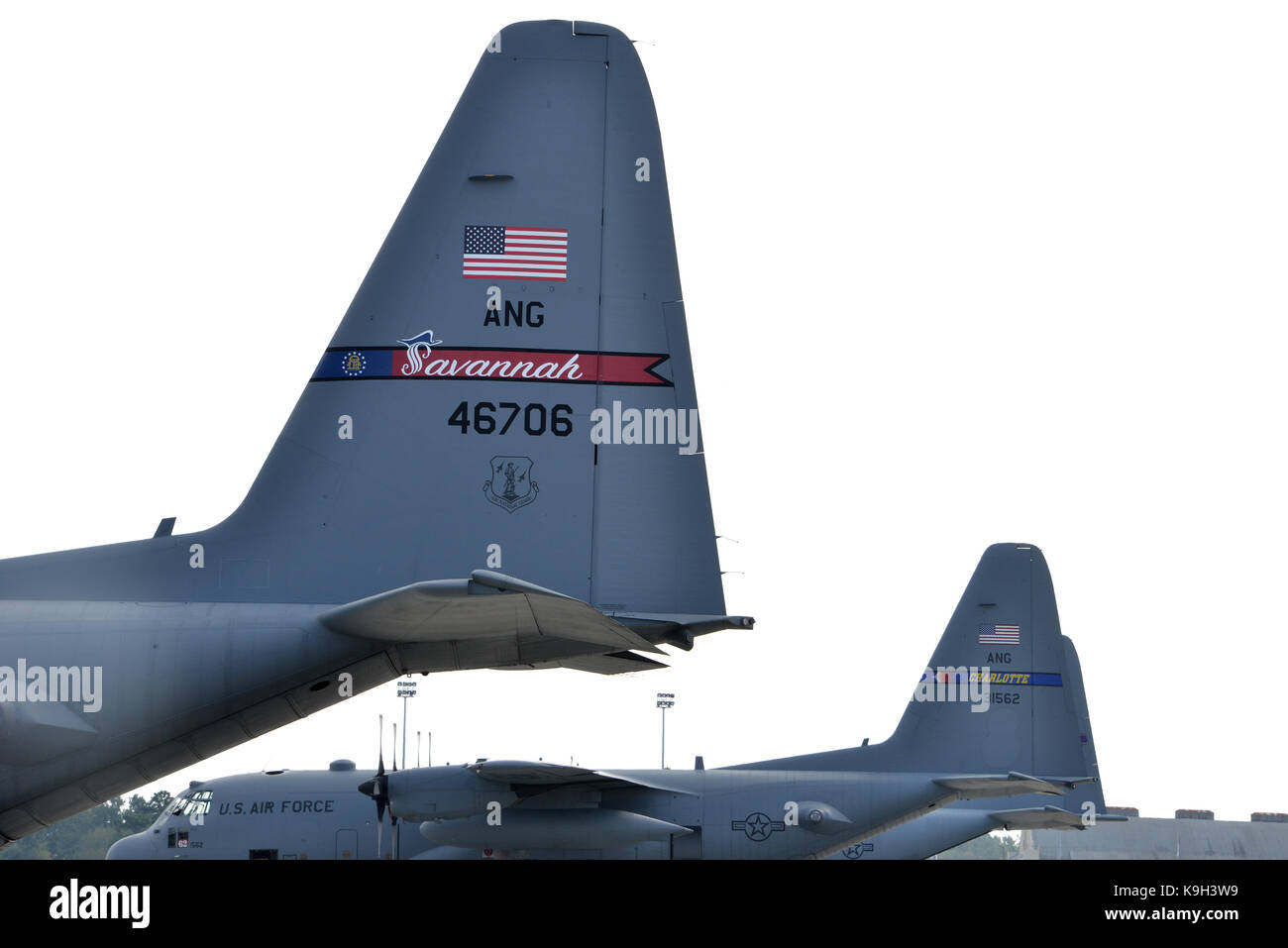 Air National Guard C-130 cargo aircraft from Georgia, North Carolina ...