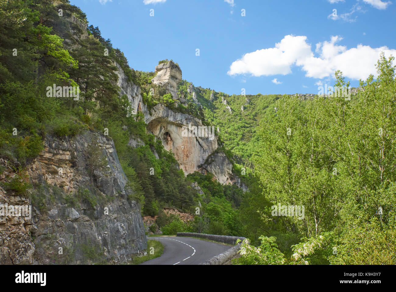 Following the Tarn Gorges Stock Photo - Alamy