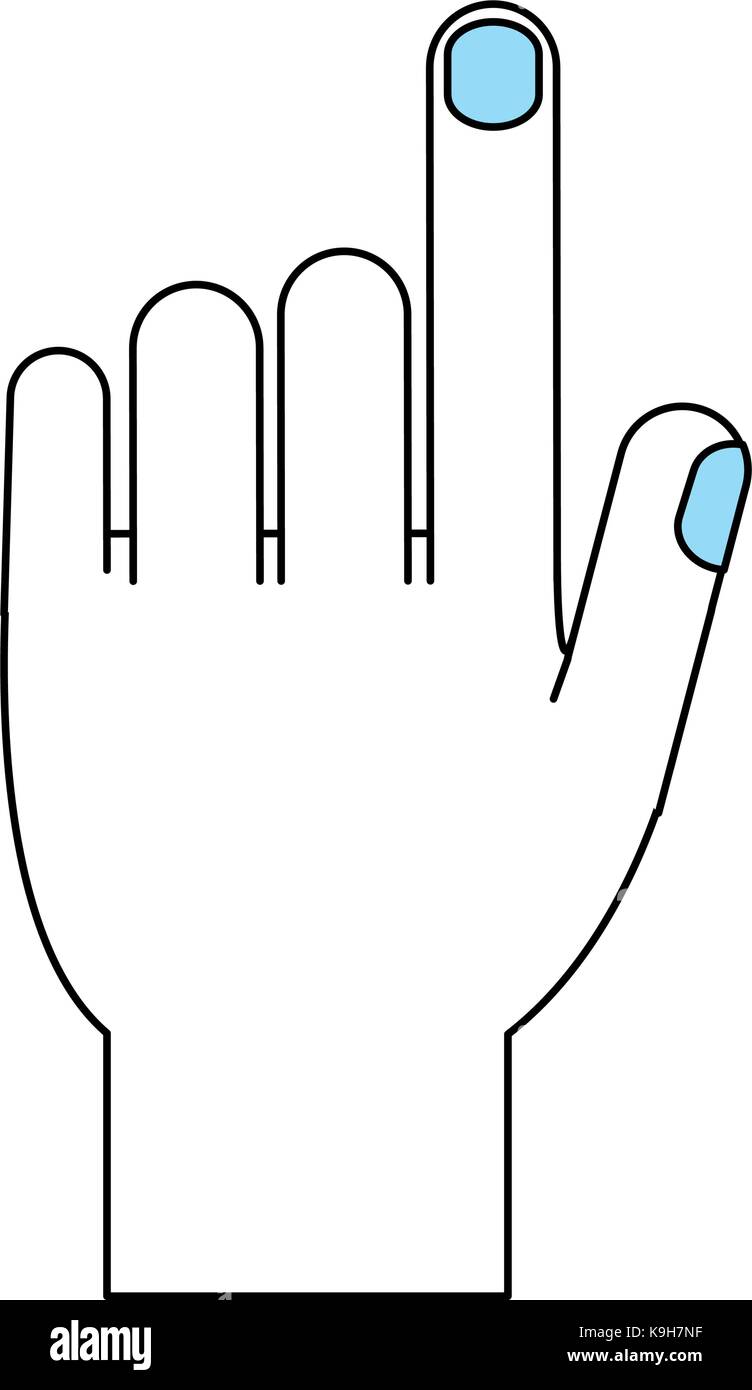 hand with index finger up icon image Stock Vector Image & Art - Alamy