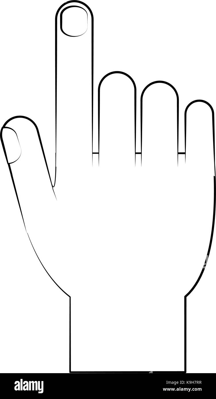 hand with index finger up icon image Stock Vector Image & Art - Alamy