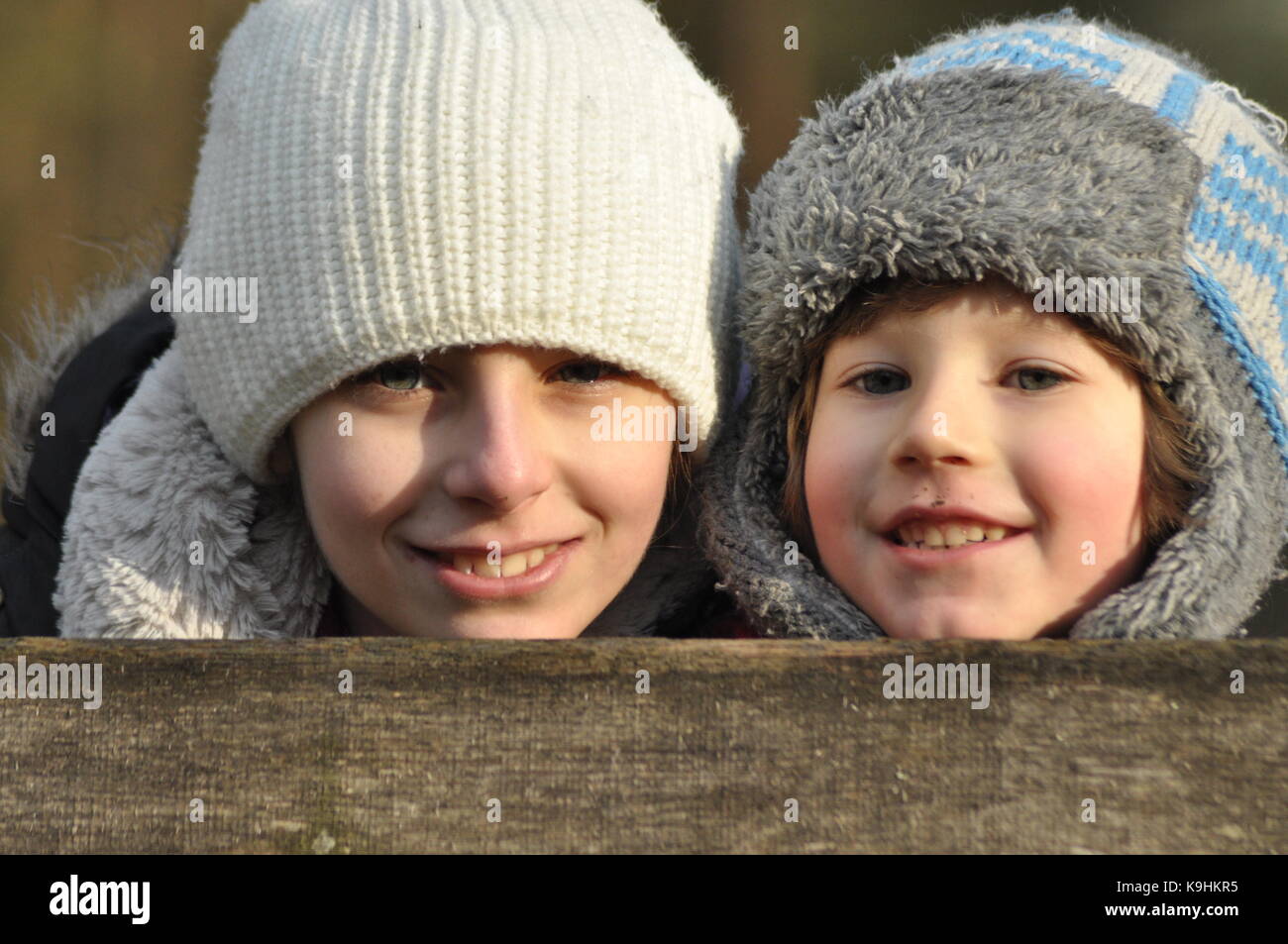 Boy, girl. Joyful siblings. Fun Stock Photo - Alamy
