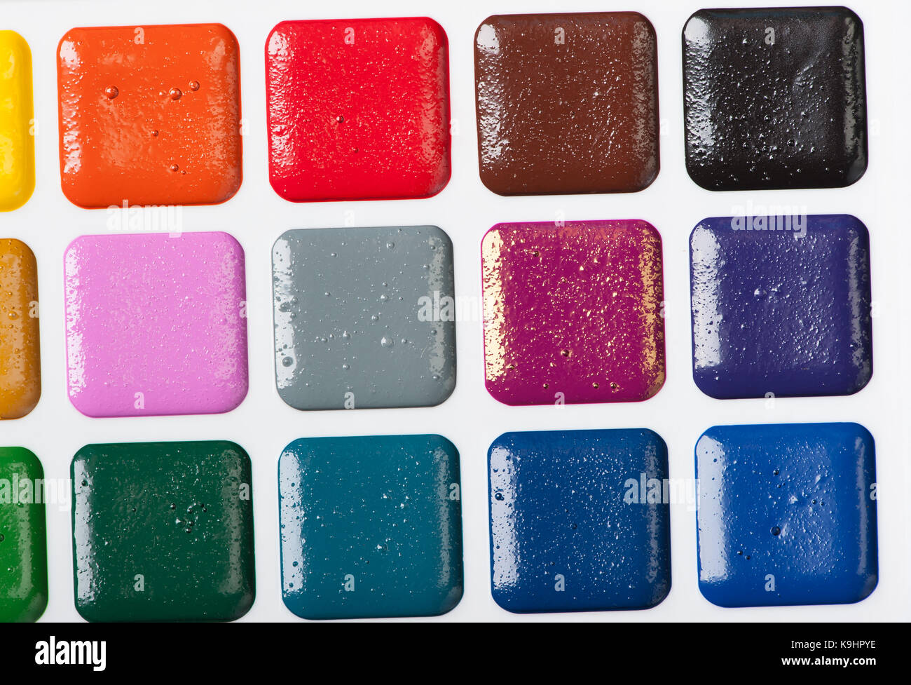 Different set of the watercolors Stock Photo - Alamy