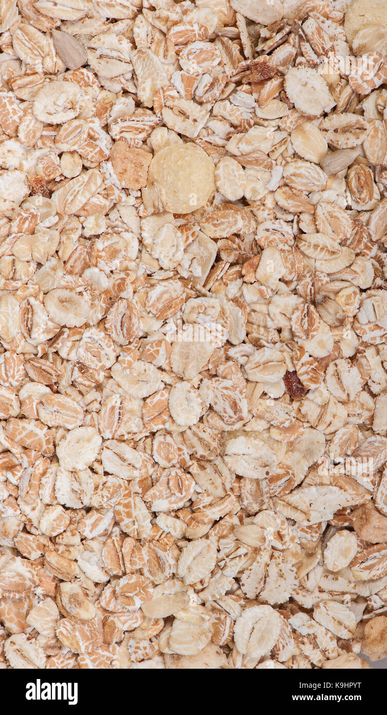 Multi grain muesli abstract texture background Stock Photo - Alamy