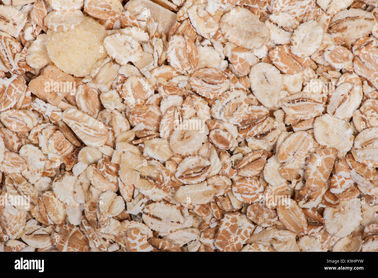 Multi grain muesli abstract texture background Stock Photo - Alamy
