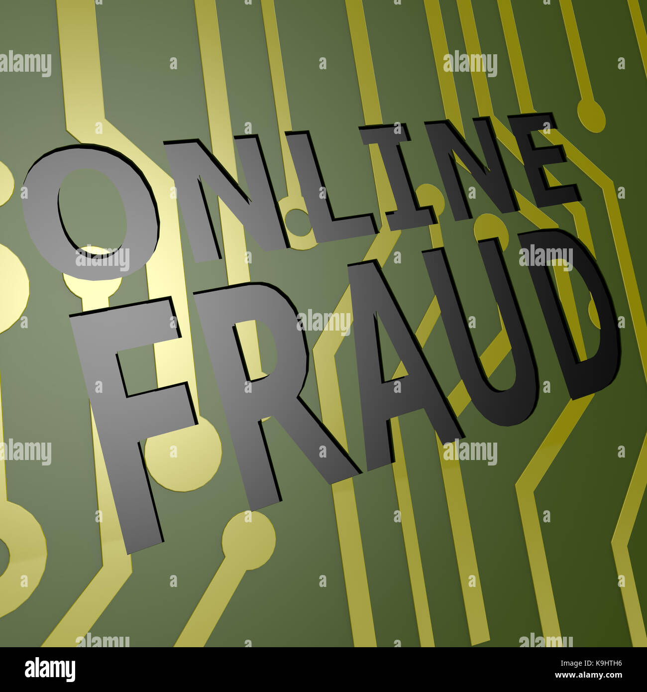 PCB Board with online fraud Stock Photo - Alamy