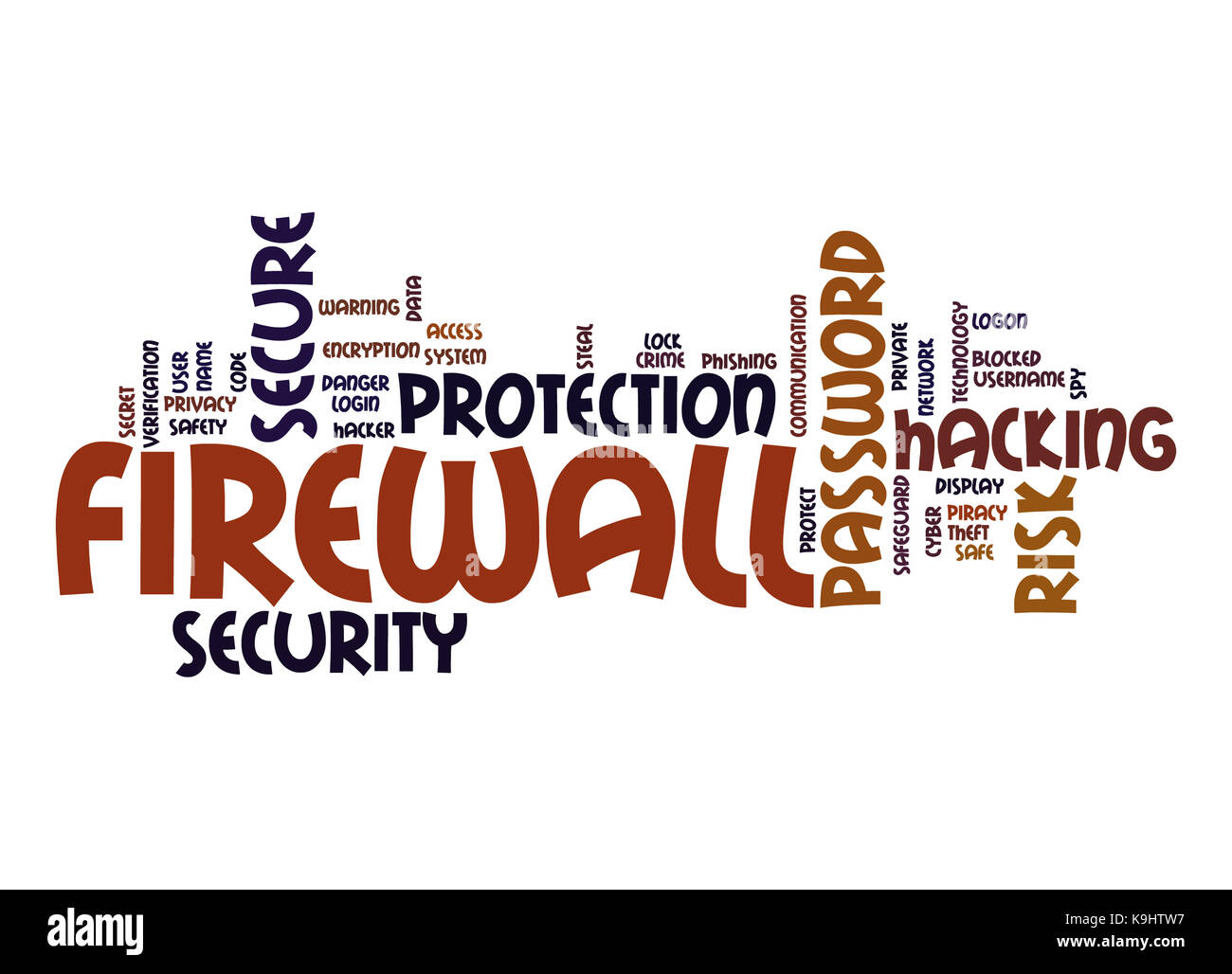 Firewall word cloud Stock Photo - Alamy