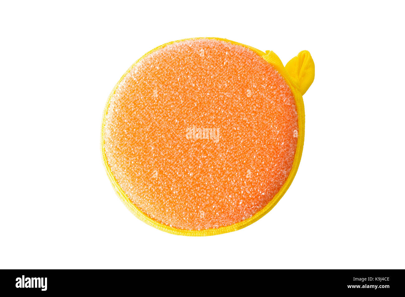 pink sponge for cleaning isolated on white background Stock Photo - Alamy