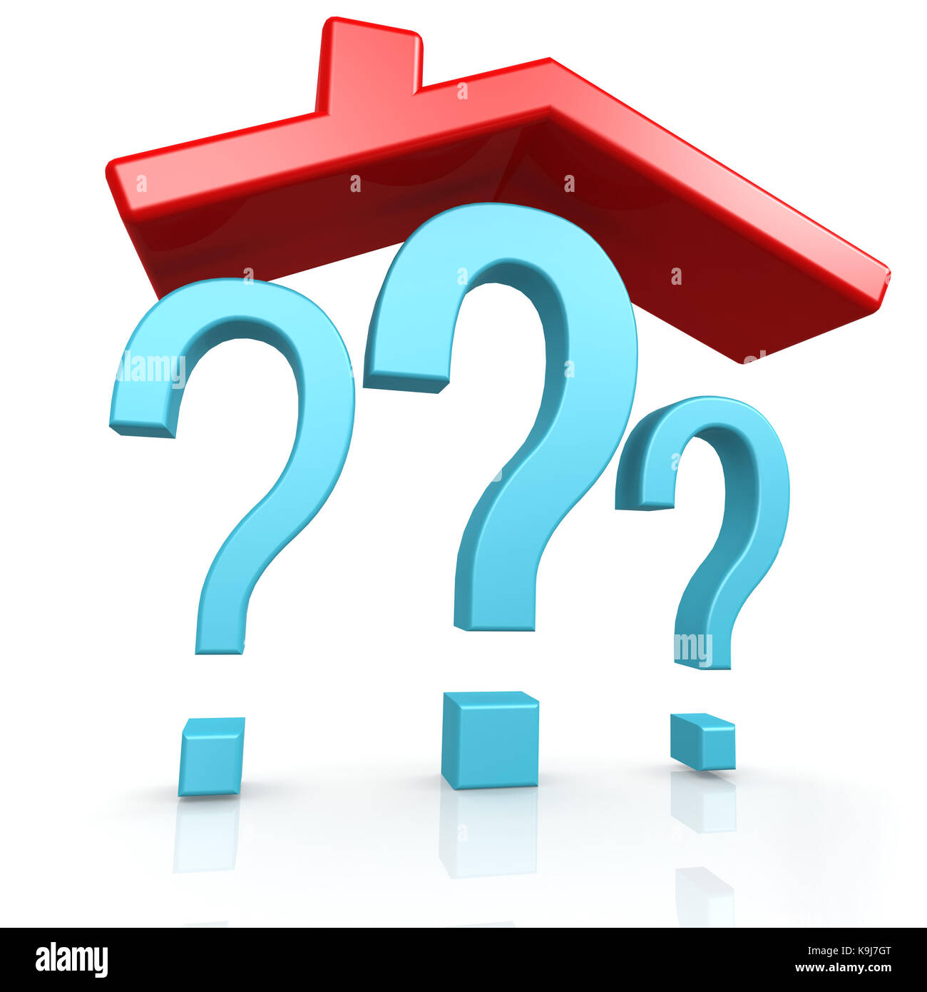 Question mark and house Stock Photo - Alamy