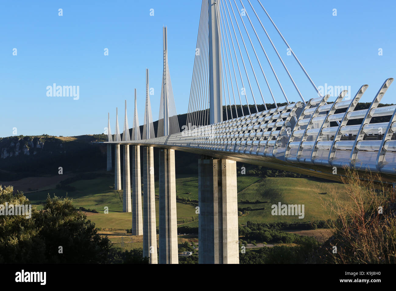 Millau, France - August 21, 2016: The Millau Viaduct Is The Tallest ...