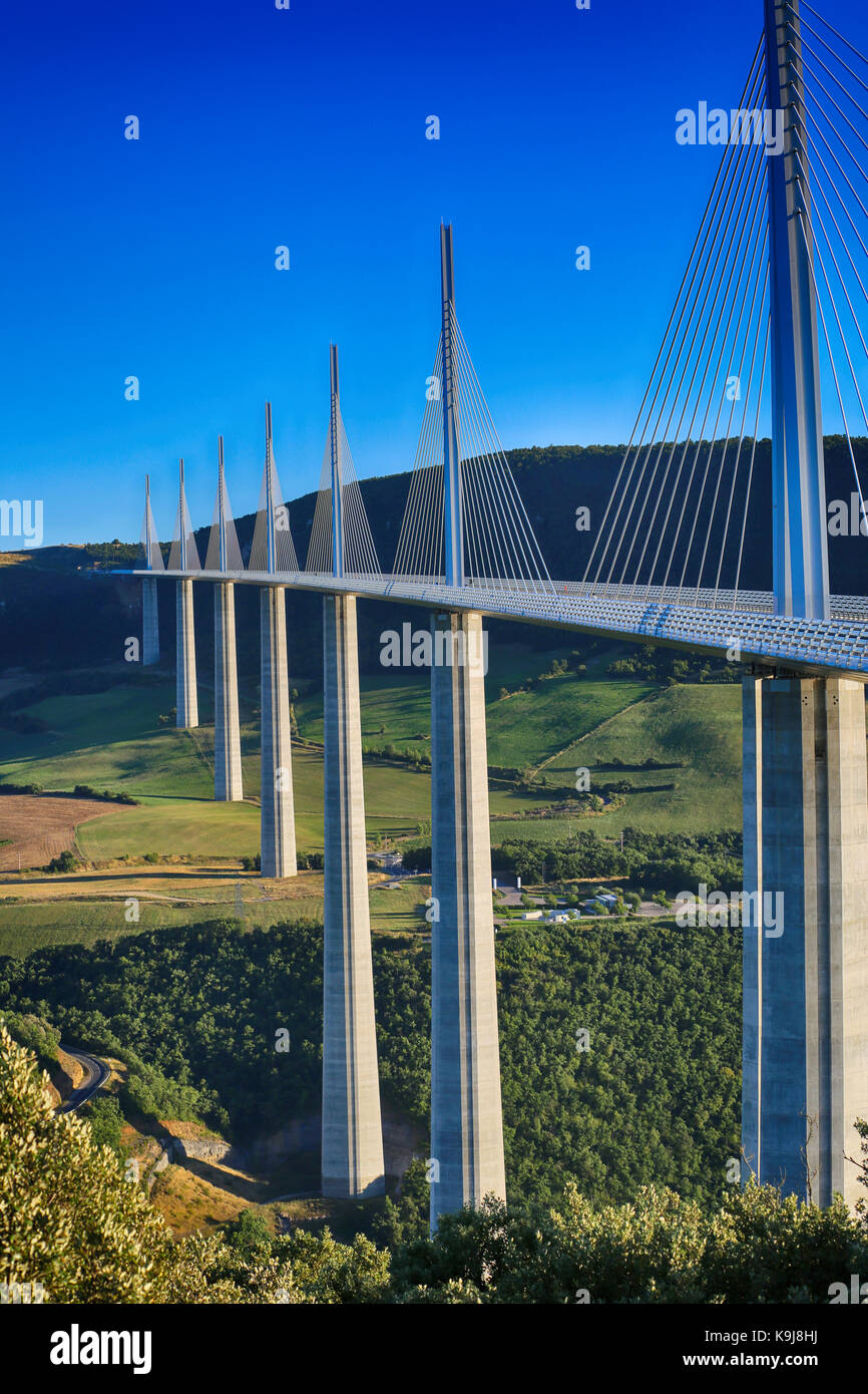 Millau, France - August 21, 2016: The Millau Viaduct Is The Tallest ...