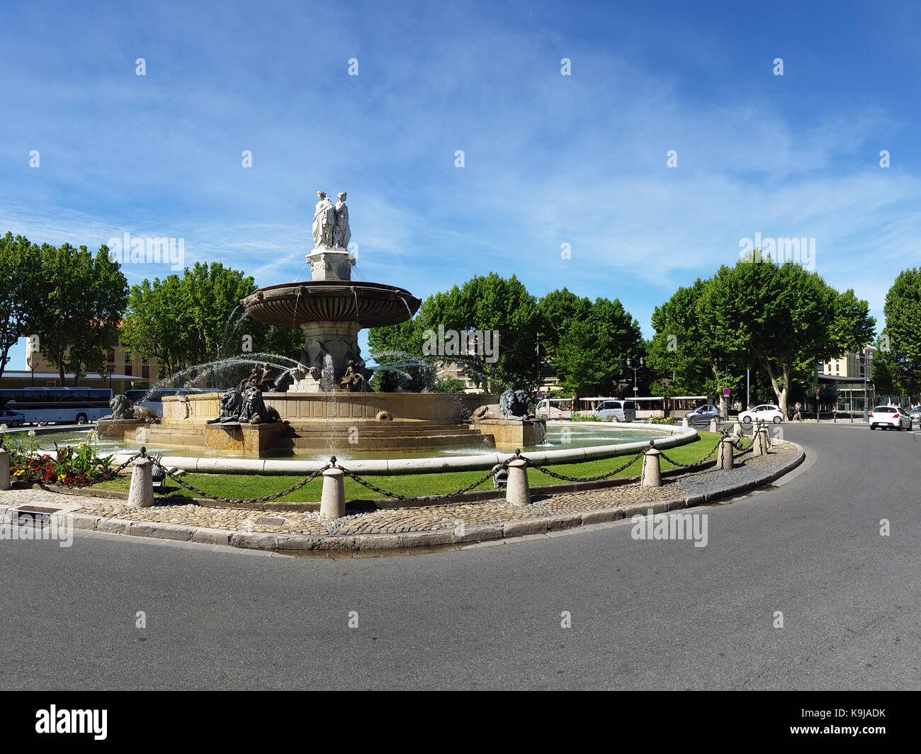 The Fontaine de la Rotonde is a historic fountain in Aix-en-Provence ...